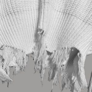 SHEIN | Tops | Shein White Ripped Sweater | Poshmark